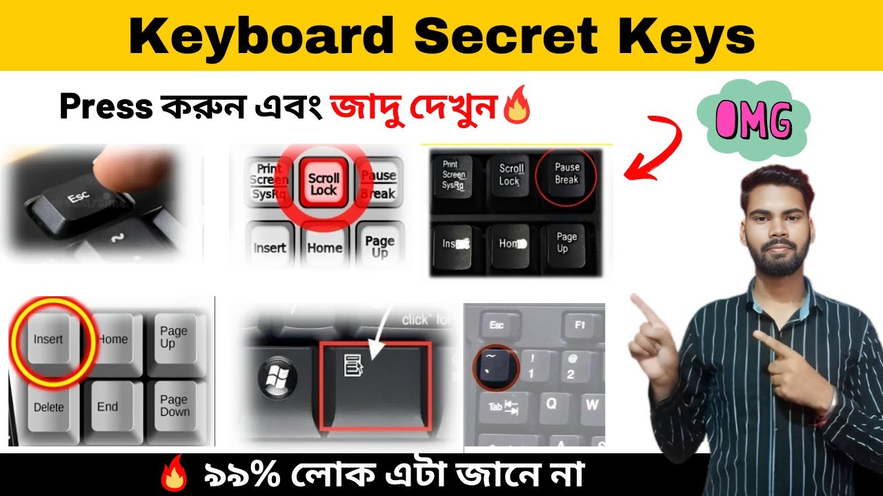 Keyboard Secret Keys || Keyboard Magical Keys || 5 Secret Keys On Your ...