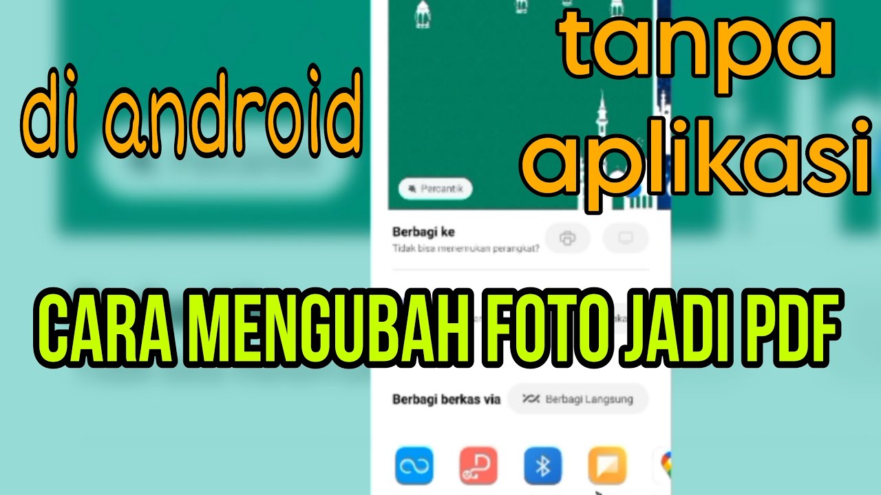 Cara Mengubah Foto Jadi PDF di Android Tanpa Aplikasi | Edit foto di Hp ...