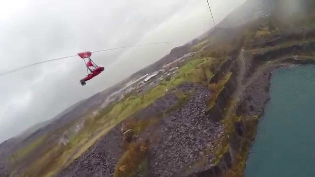 Zip World Snowdonia - Velocity Gopro - November 2014 - YouTube