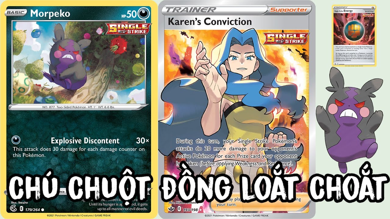 Morpeko (Single Strike) Standard Deck Chú Chuột Đồng Loắt Choắt ...