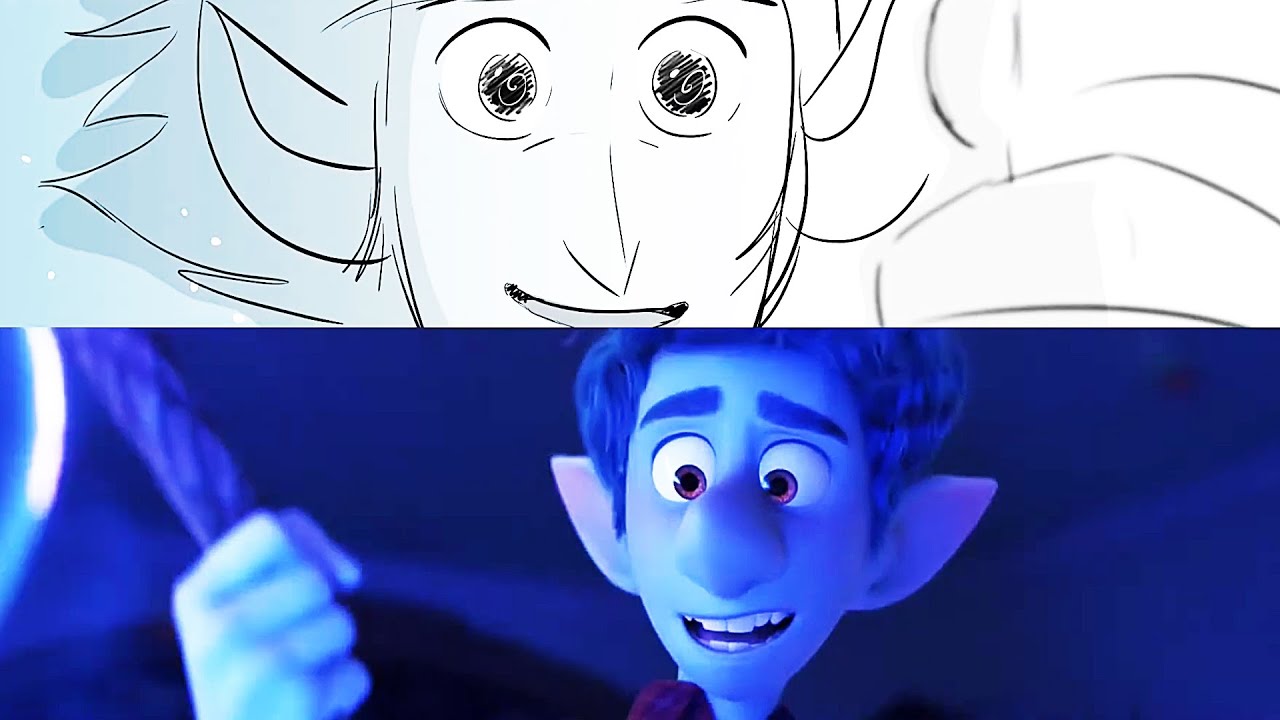 ONWARD - "Ian and Barley Bring Their Dad Back to Life" Side by Side ...