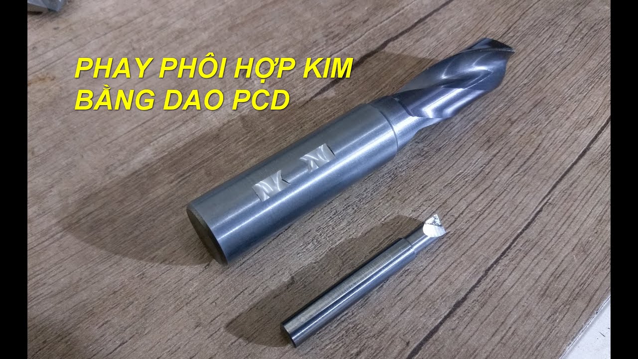 Cắt thử phôi hợp kim (tungsten carbide) bằng dao phay PCD - YouTube