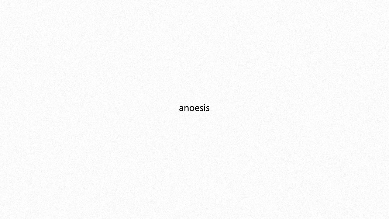 anoesis PRONUNCIATION - YouTube