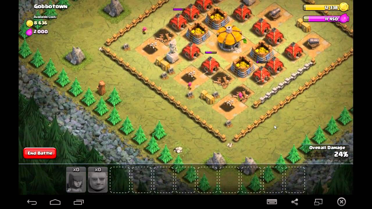 Gobbotown - Town Hall Level 2 - 2 Star - 5 Archers, 5 Giants - Simple ...