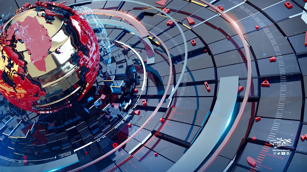 Broadcast Graphic design and news introduction c4d - YouTube