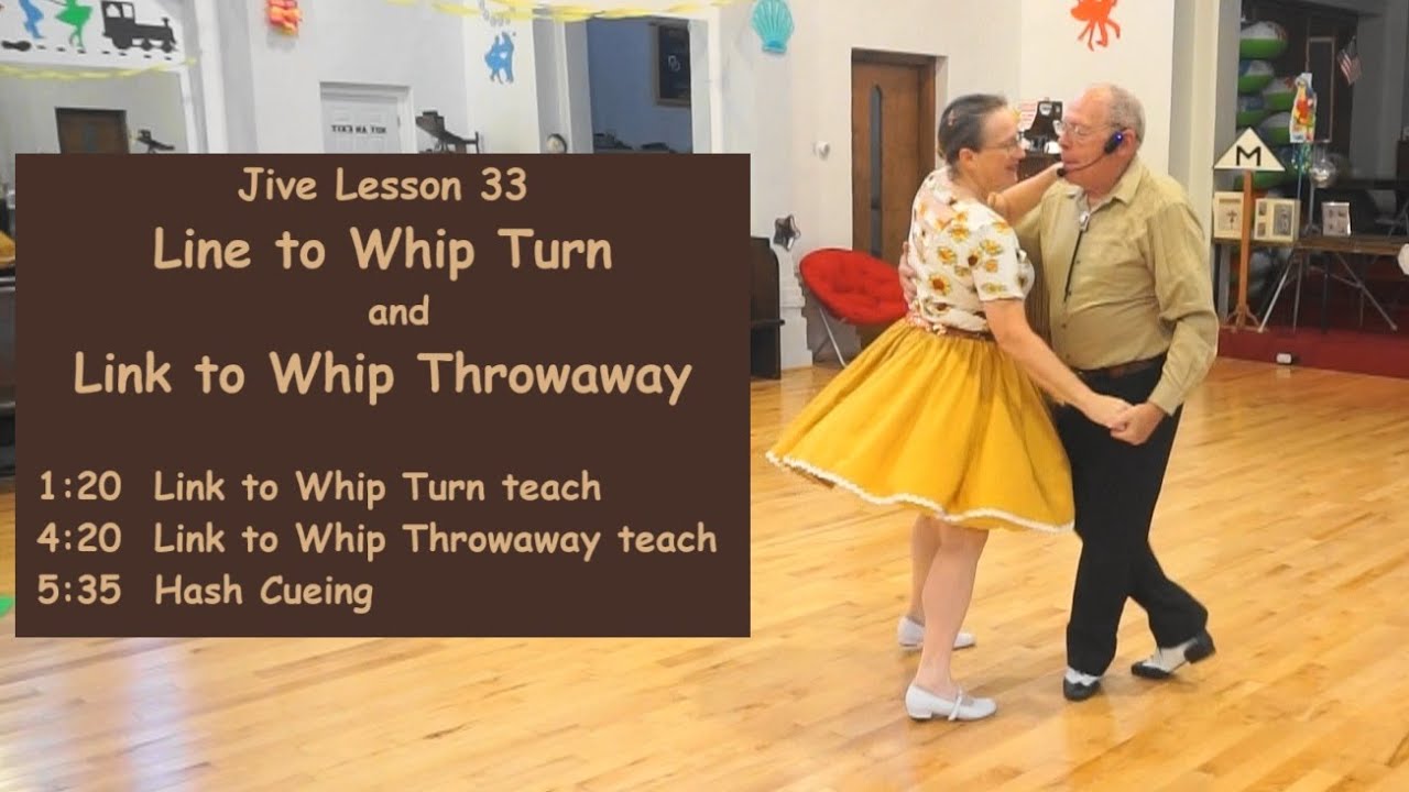 Lesson Jive 33 - Line to Whip Turn and Link to Whip Throwaway - YouTube