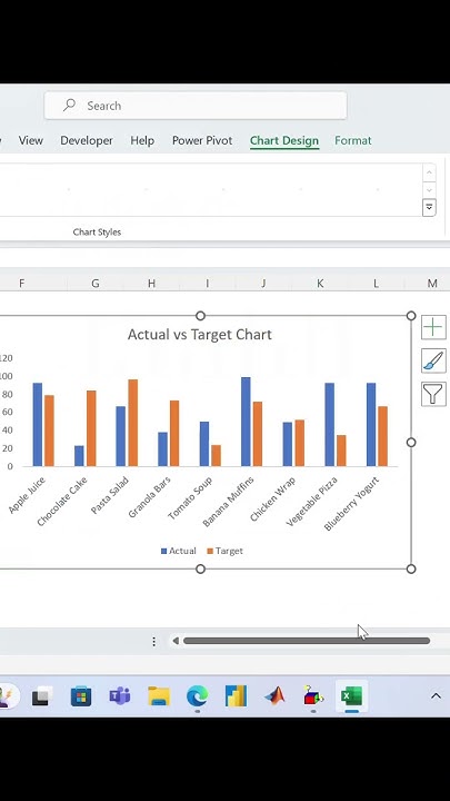 Create Actual vs Target Charts in Seconds! #excel #microsoftexcel #exceltutorial #msexcel # ...