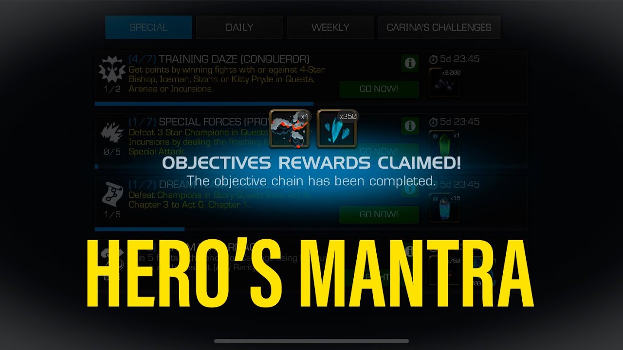 Hero’s Mantra Solo Objective | Marvel Contest Of Champions - YouTube
