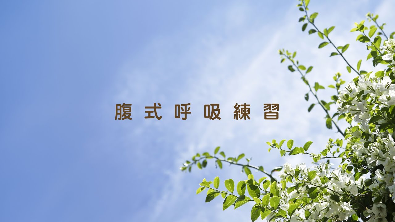 newlife.330 腹式呼吸練習 - YouTube