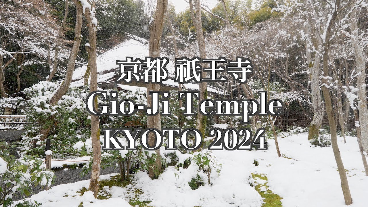 【京都】祇王寺の雪景色/Snow scene of Gio-ji Temple in Kyoto 2024 - YouTube