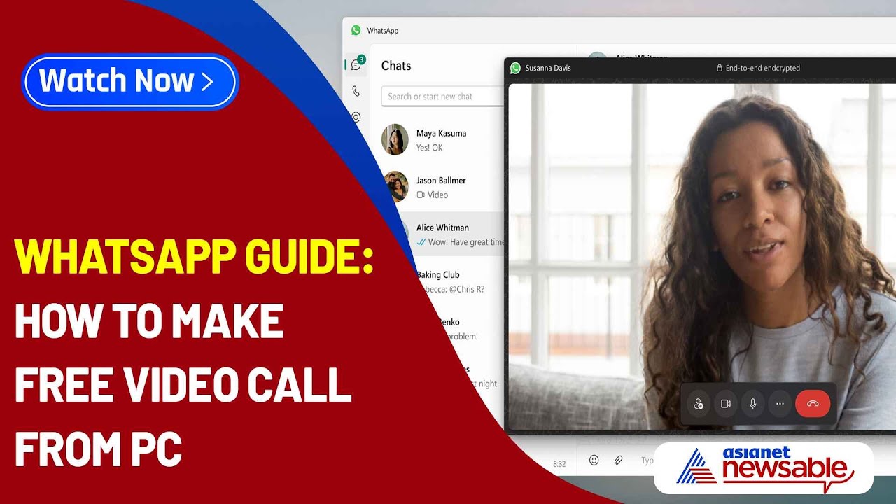 How to make free video call from PC; WhatsApp Guide | Asianet Newsable ...