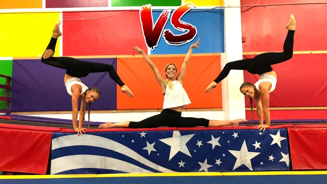 Ultimate Gymastics Challenge Ft Rebecca Zamolo (Aussies Vs American ...