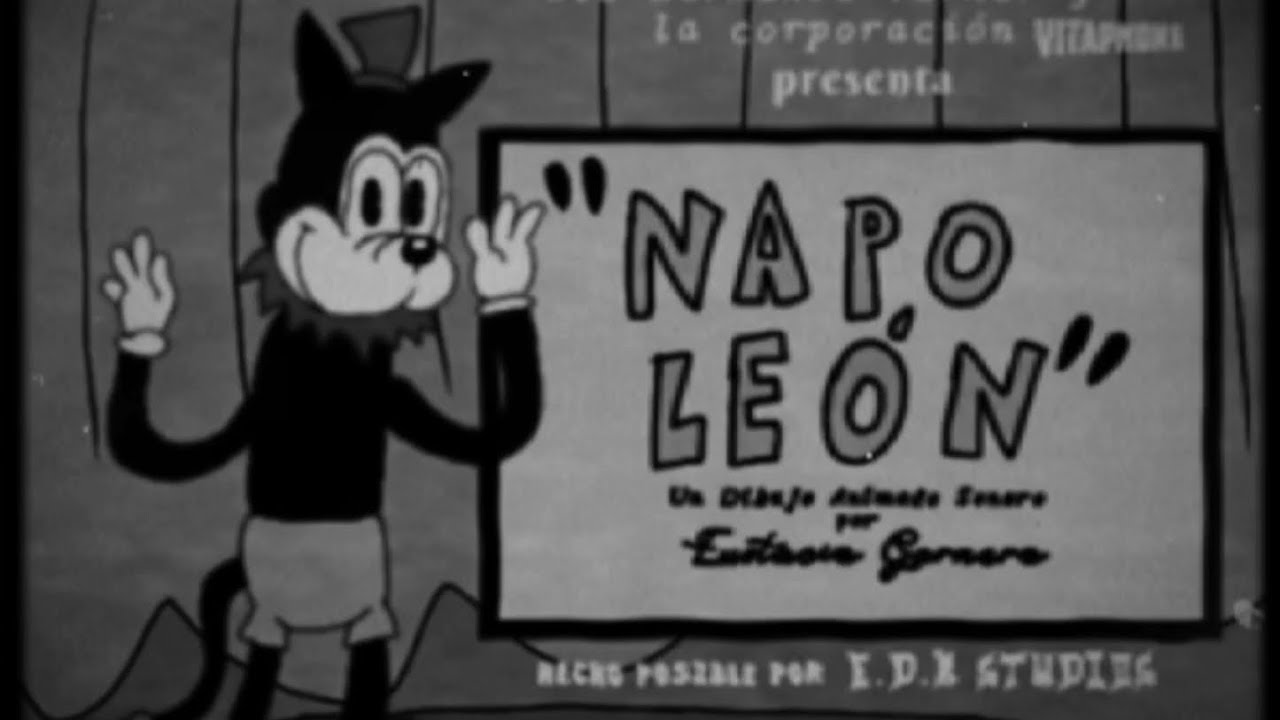Napo-"León" Title Card. Lost Latin Black and White Cartoon - YouTube