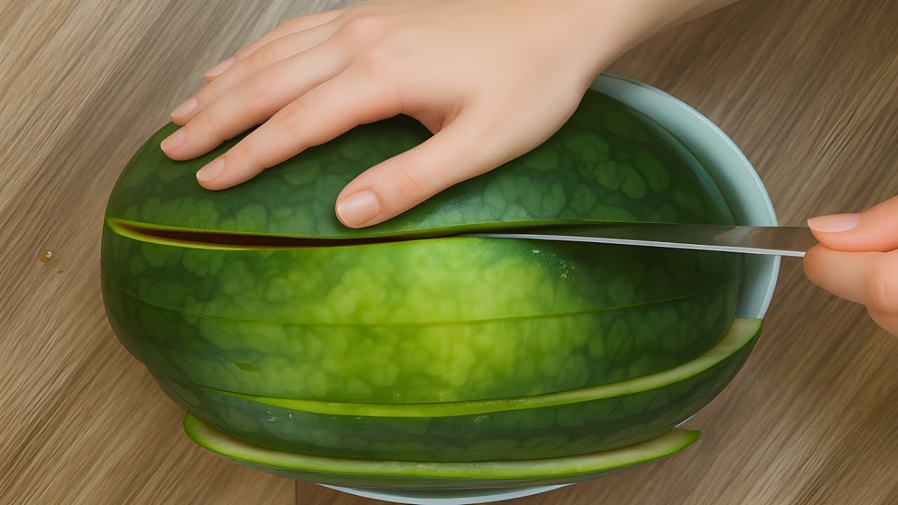 Watermelon Cutting Tip Learn in 2 Minutes, No Mess, No Juice - YouTube