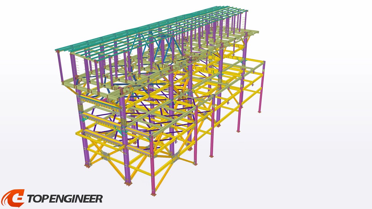 41_Pipe rack in Tekla Structures - YouTube