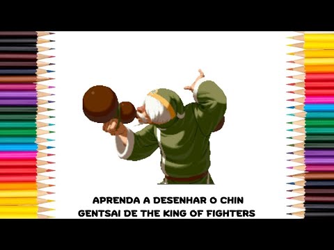 COMO DESENHAR O CHIN GENTSAI DE THE KING OF FIGHTERS PASSO A PASSO. ️ ...
