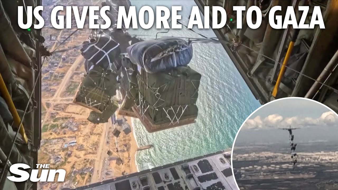 US and Jordan airdrop more aid to Gaza after previous drop killed 5 in ...