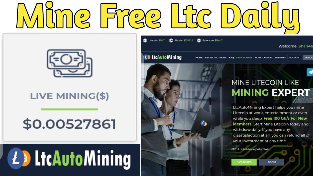 Ltc Auto Mining Site||Mine Free Ltc Daily||Ltc Mining Site Without ...