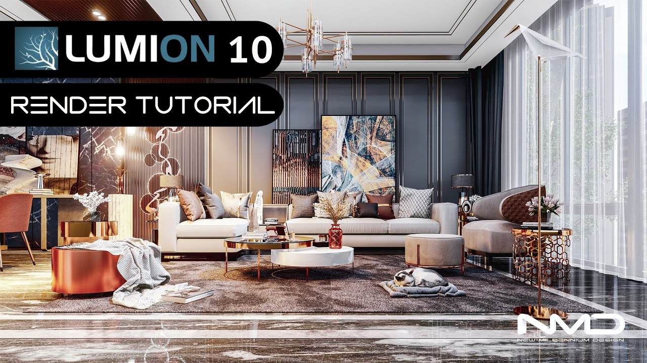 Lumion 10 Pro Modern Interior 3D Rendering Tutorial - YouTube