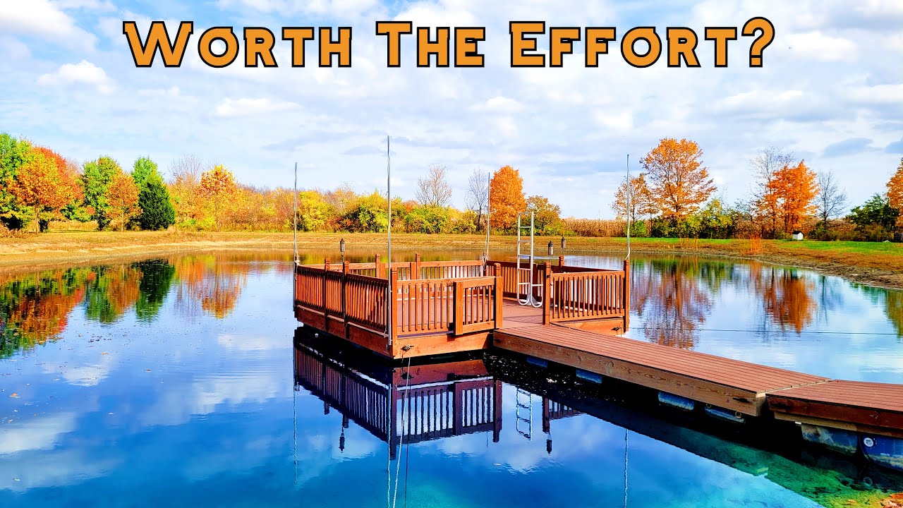 DIY Floating Dock (with plastic barrels) - Three Year Review - YouTube