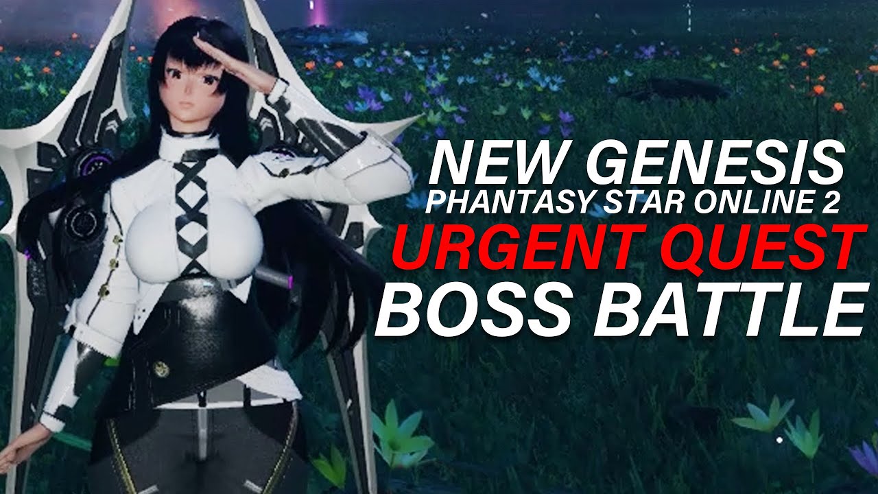New Genesis PSO2 Boss Urgent Quest Melee Short Gameplay - YouTube