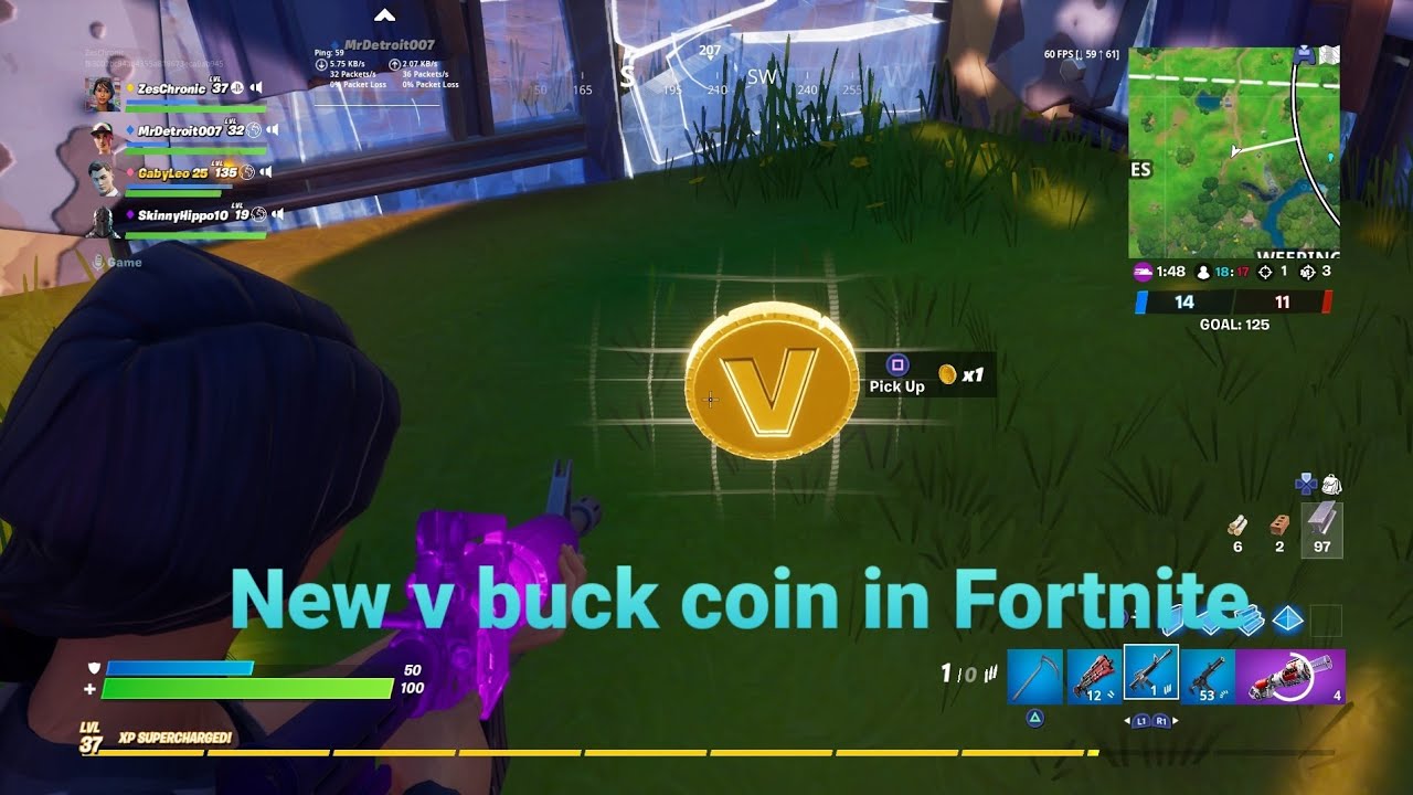 *NEW* V Buck Coin in Fortnite: Battle Royale - YouTube