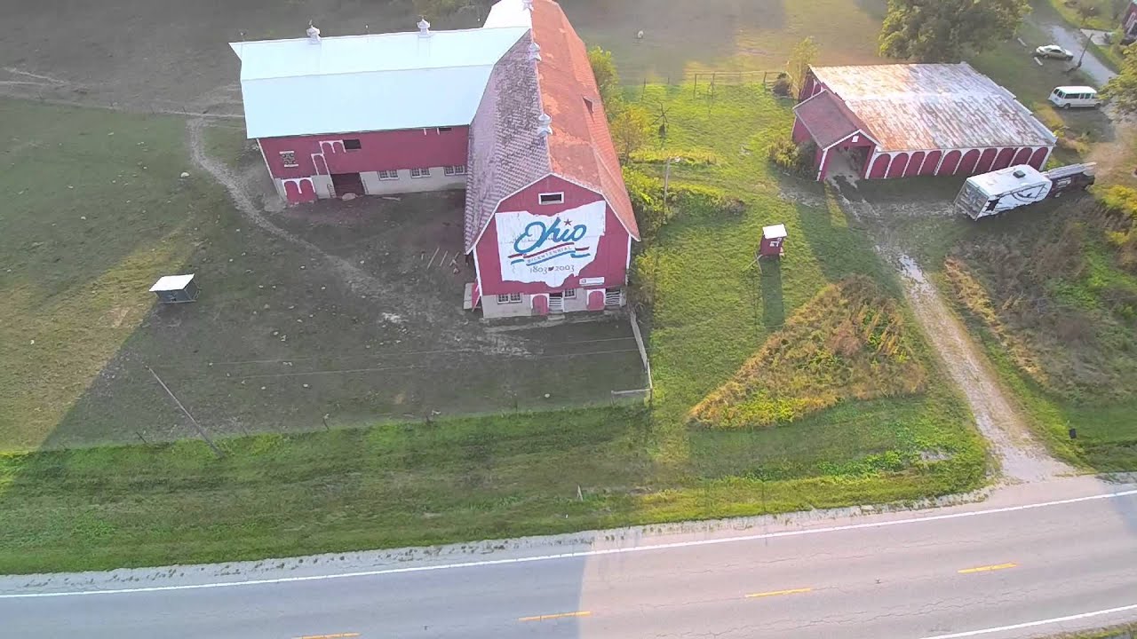 Barns From Above; Defiance Bicentennial barn; The Barn Artist - YouTube