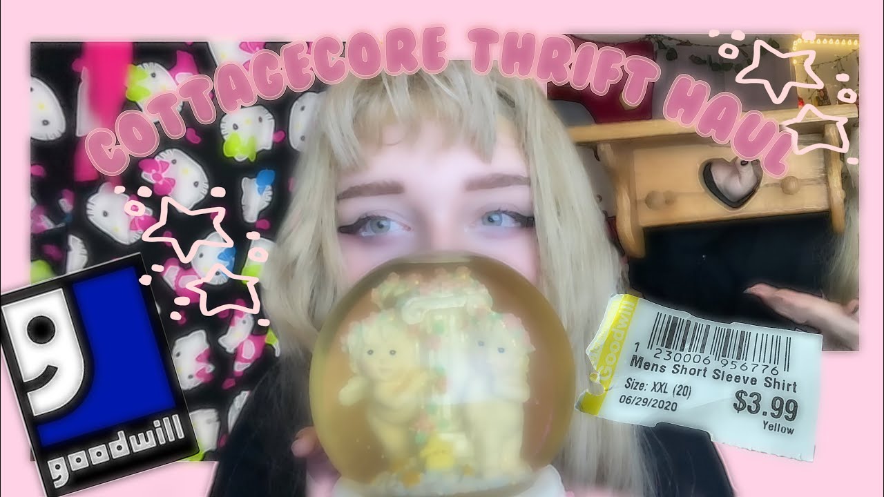 50$ COTTAGECORE THRIFT HAUL!! / HELLO KITTY STUFF TOO! - YouTube