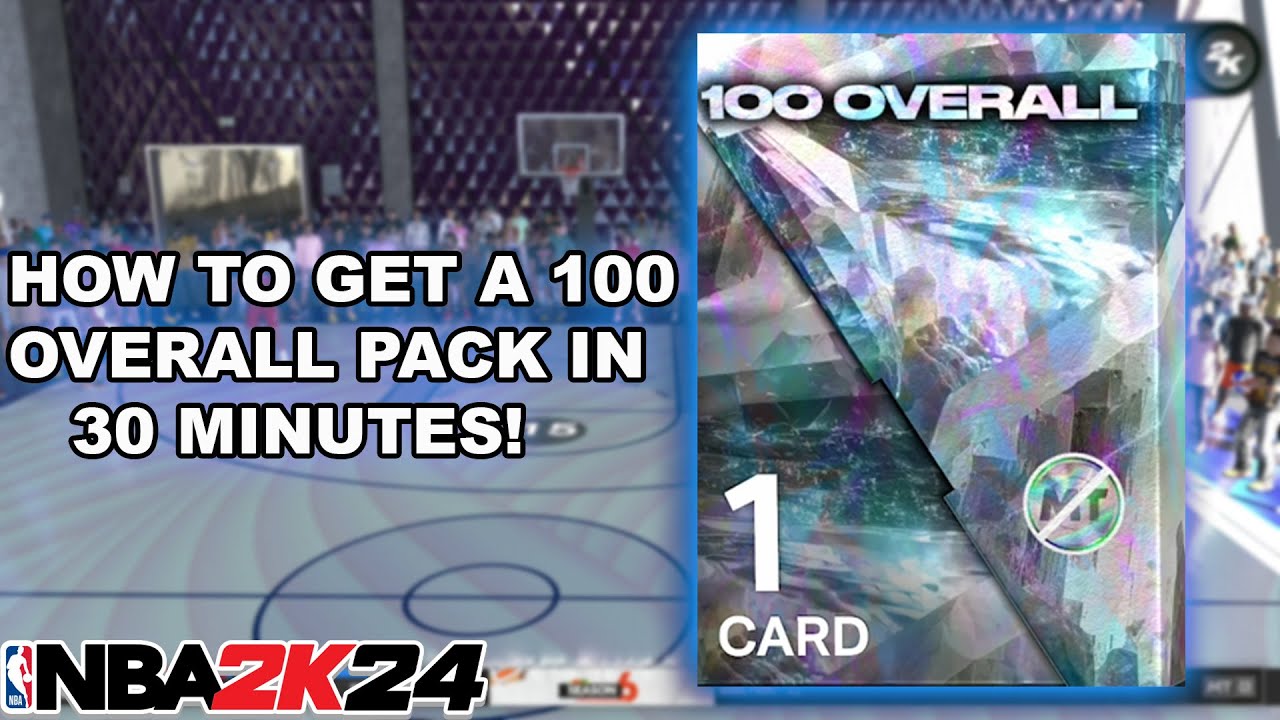 FREE 100 OVERALL PACK IN 30 MINUTES! DO THIS RIGHT NOW! NBA 2K24! - YouTube