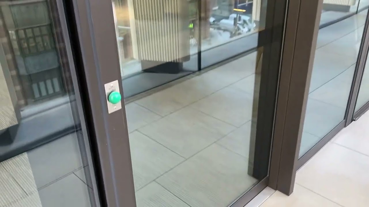 Record Thermcord3 automatic sliding door system - YouTube