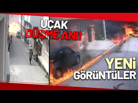 Bursa'da Uçağın Düşme Anlarına Ait Yeni Görüntüler Ortaya Çıktı!