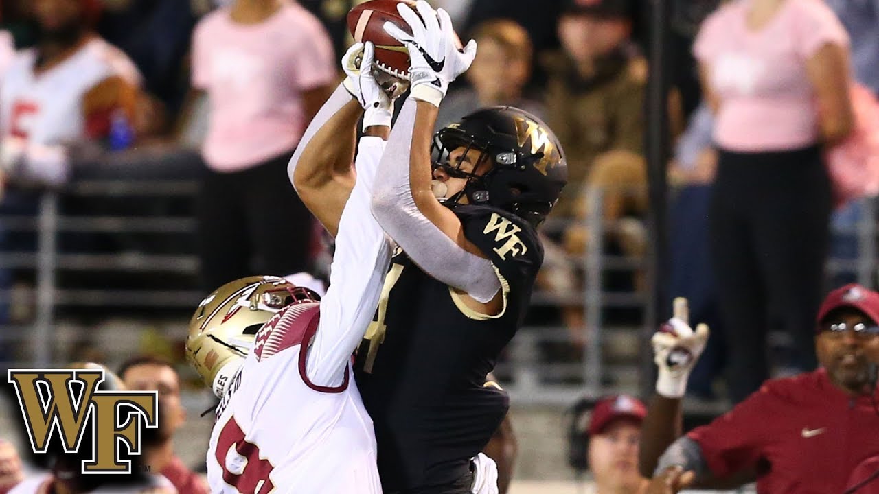 Wake Forest Sage Surratt Continues To Rack Up Receiving Yardage - YouTube