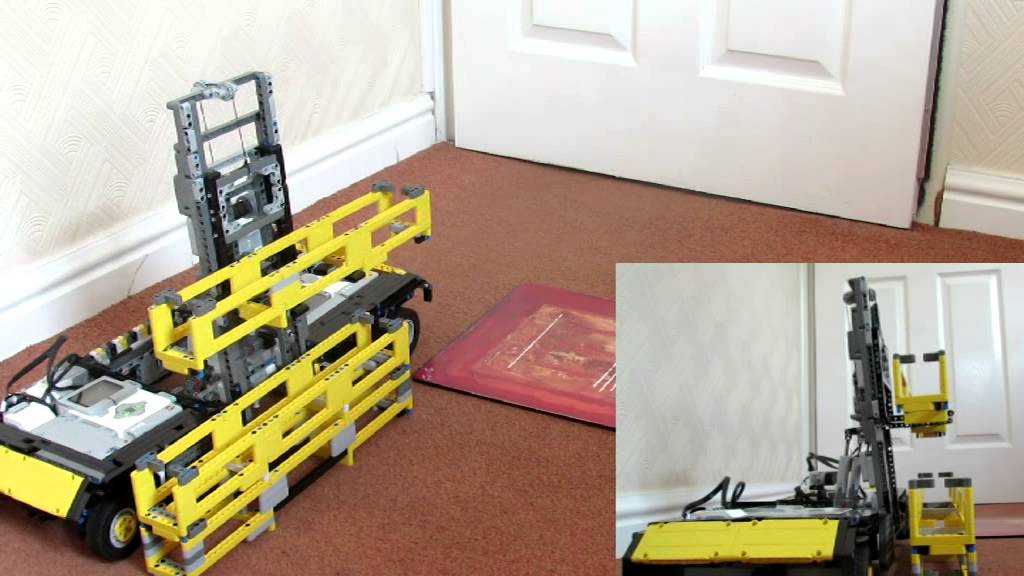 D003 Lego EV3 - Forklift Truck (Side Loader) - YouTube