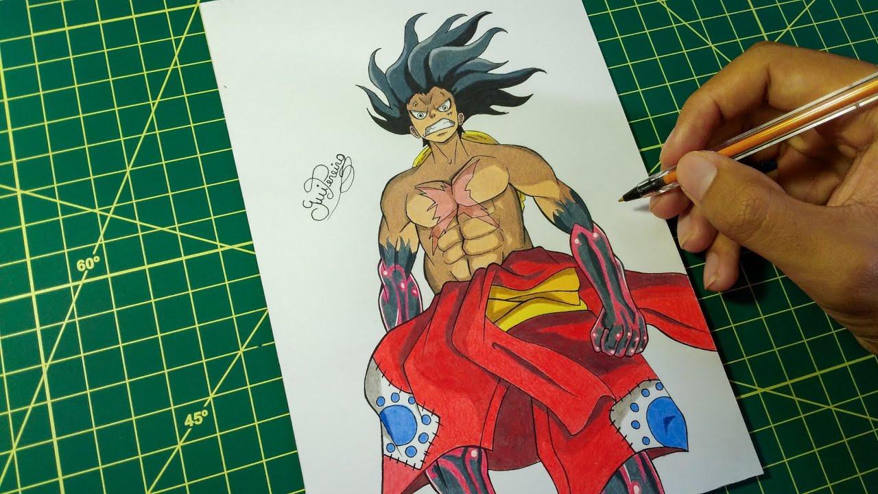 Drawing LUFFY GEAR 4 SNAKEMAN | One Piece - YouTube