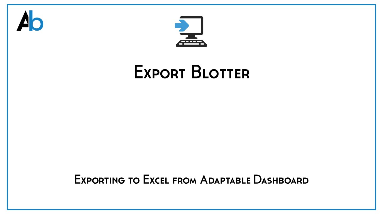 Export Blotter Function: Exporting to Excel from the Dashboard - YouTube