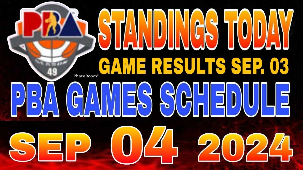 PBA Standings today as of September 3, 2024 | PBA Game results | Pba ...