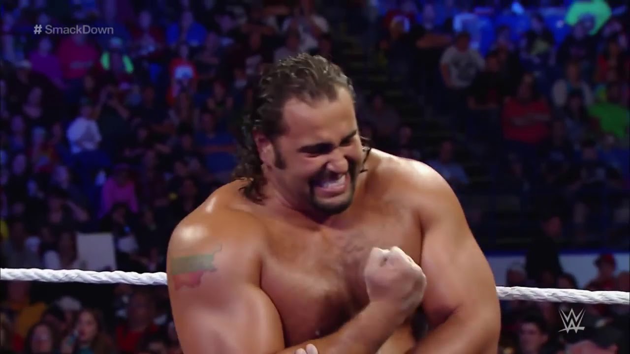 Mark Henry vs Rusev International Arm Wrestling Contest SmackDown ...