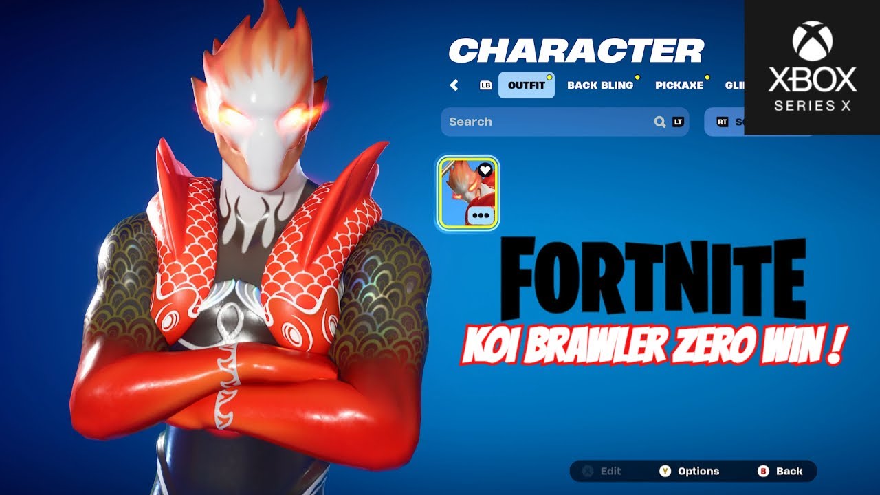 FORTNITE KOI BRAWLER ZERO WIN ! XBOX CHAPTER 6 SEASON 1 - YouTube