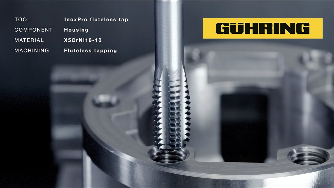 Macho laminador InoxPro da Gühring - YouTube