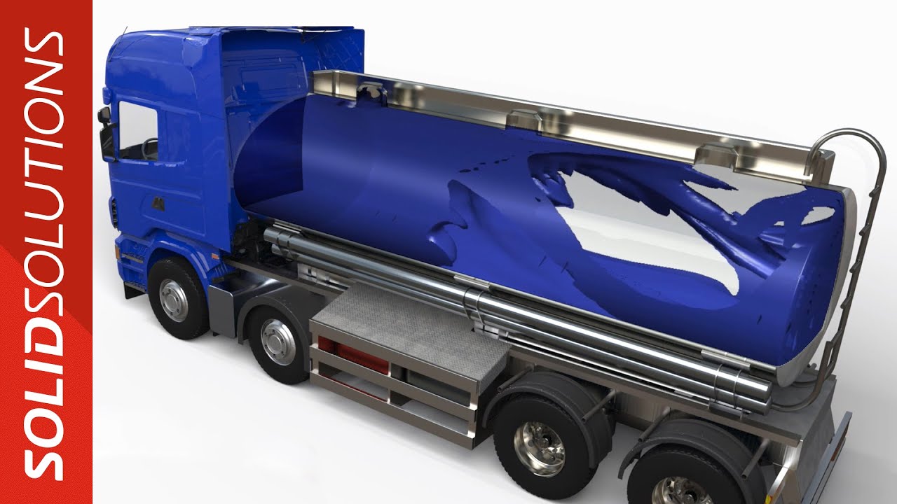 SOLIDWORKS Flow Simulation - Testing liquid surges - YouTube