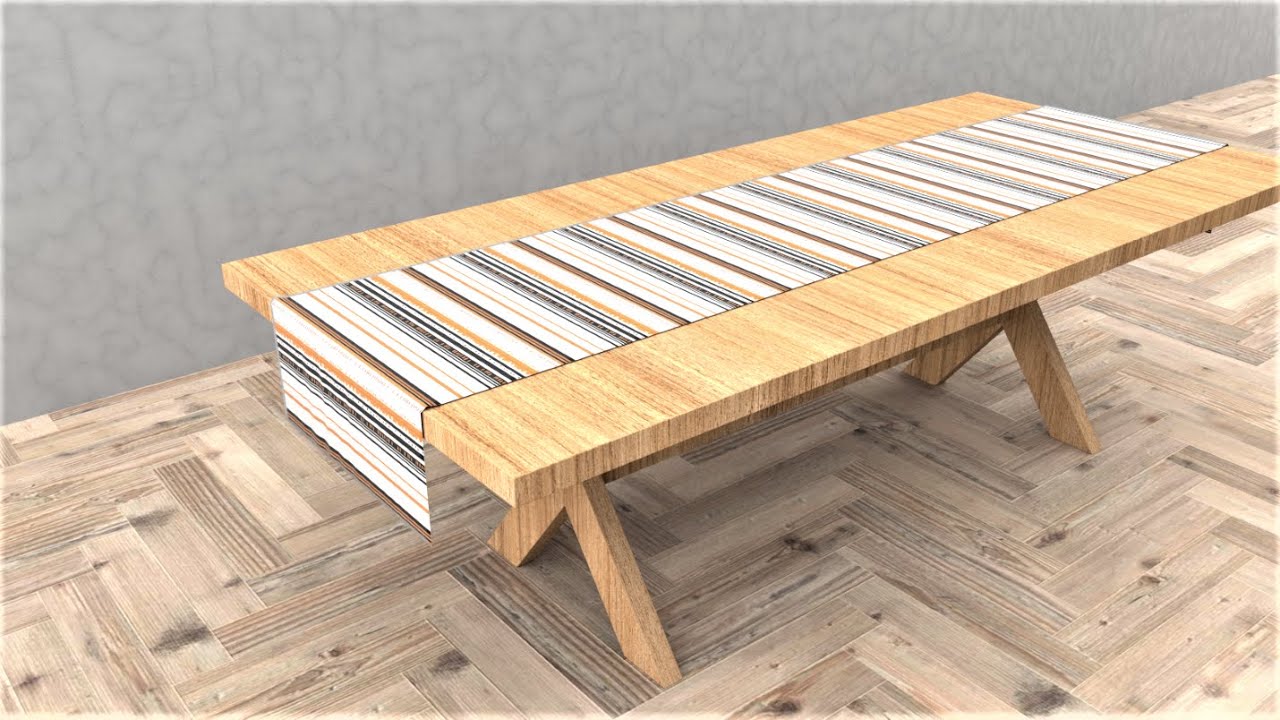 Table cloth in SketchUp - YouTube