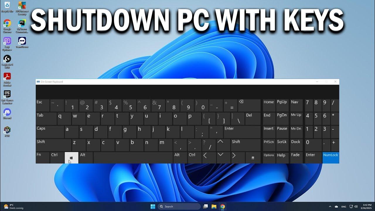 How To Shutdown or Turn off Windows 10 PC Using Keyboard (2024) - Easy ...