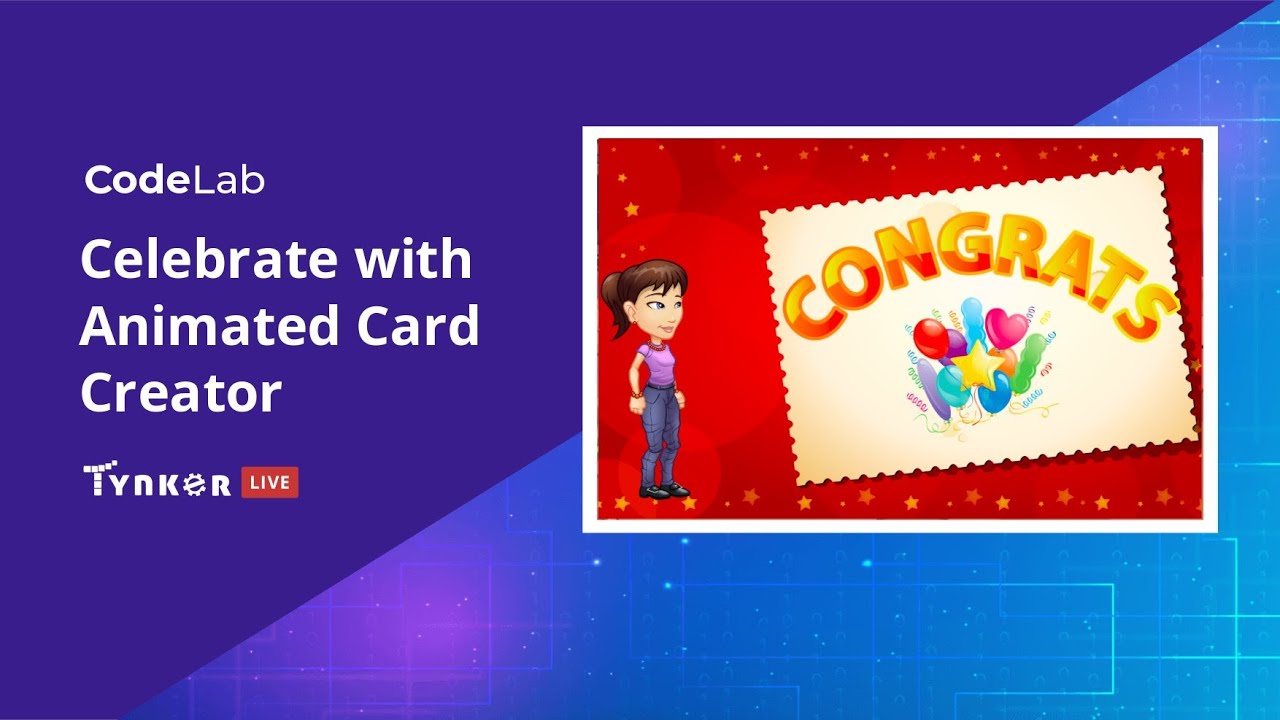 Celebrate with Animated Card Creator - YouTube