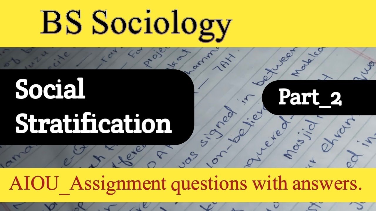 Social Stratification part 2 |BS Sociology| Origin and Development of ...