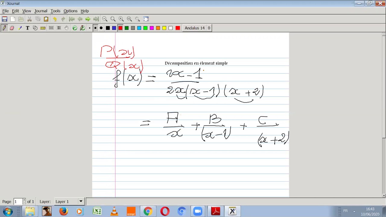 calcul intégral décomposition en element simple partie 1 - YouTube