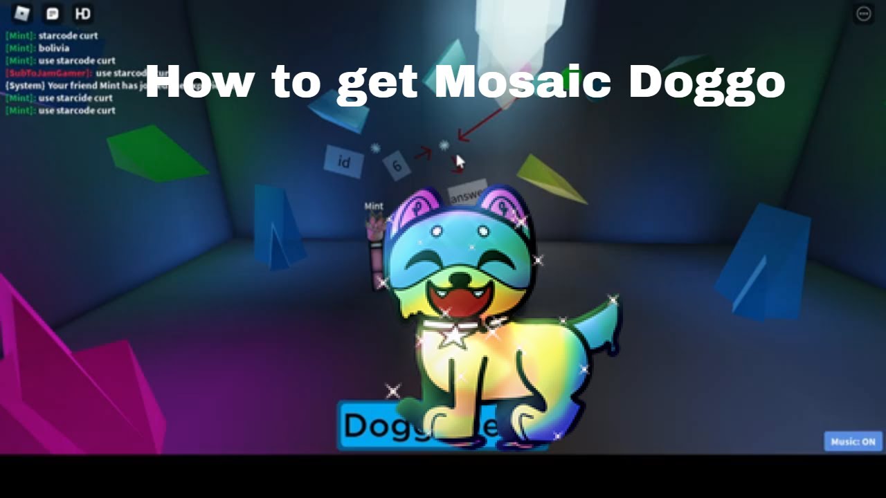How to get Mosaic Doggo (Find the doggo Roblox) (Answer in description ...