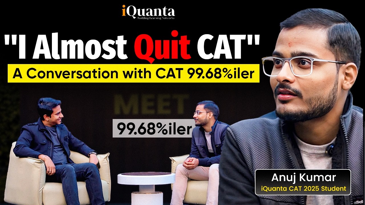 From 9 Marks in VARC to 99.98%ile 😱 | iQuanta Topper Strategy | CAT ...