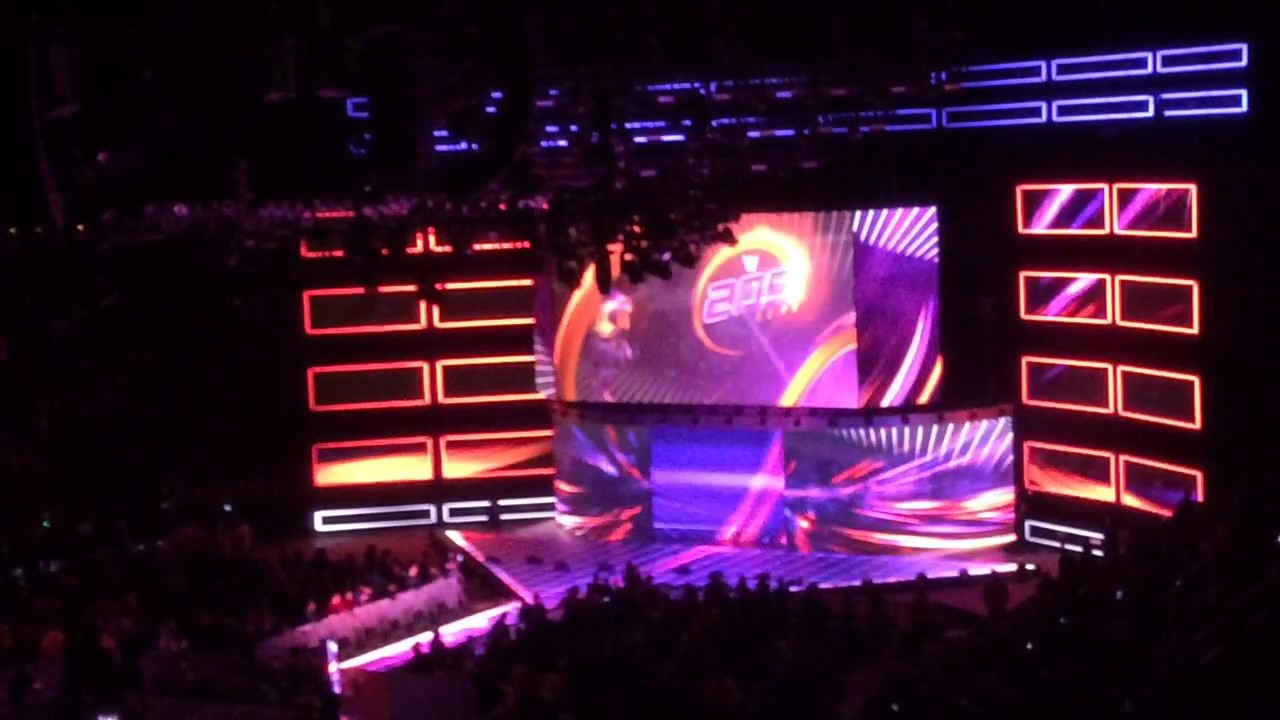 WWE 205 Live Pyro: January 10, 2017. - YouTube