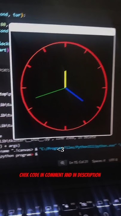 Create A Clock🕣 Using Python🐍 Pythonprogramming Coder Development Viralvideo Gigachadtheme