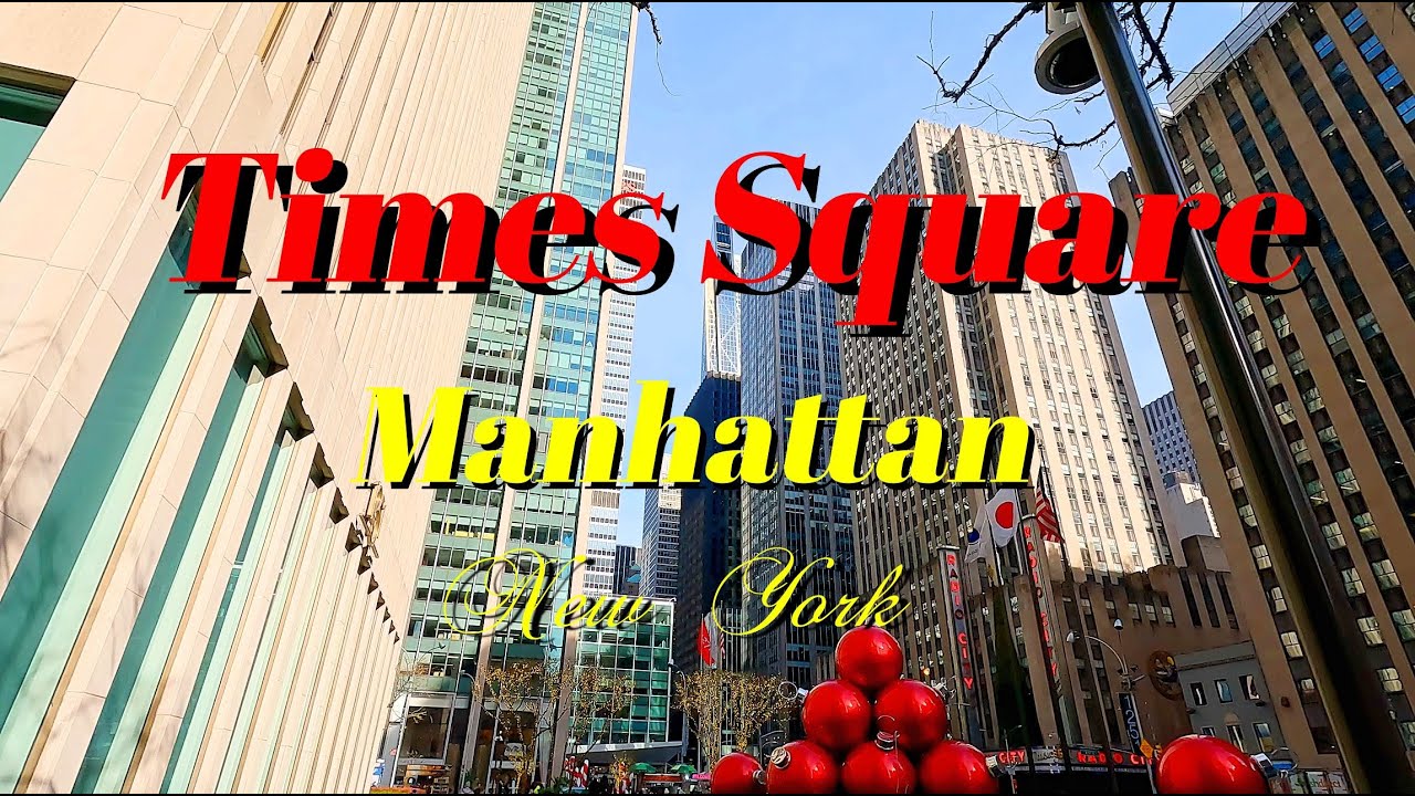 Time Square Manhattan - 4k - Walk - YouTube